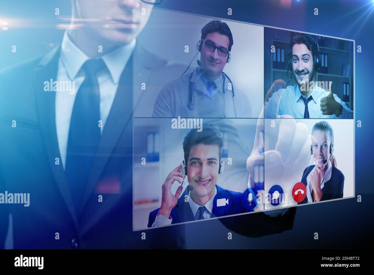 Video conferencing concept remote hi-res stock photography and images ...