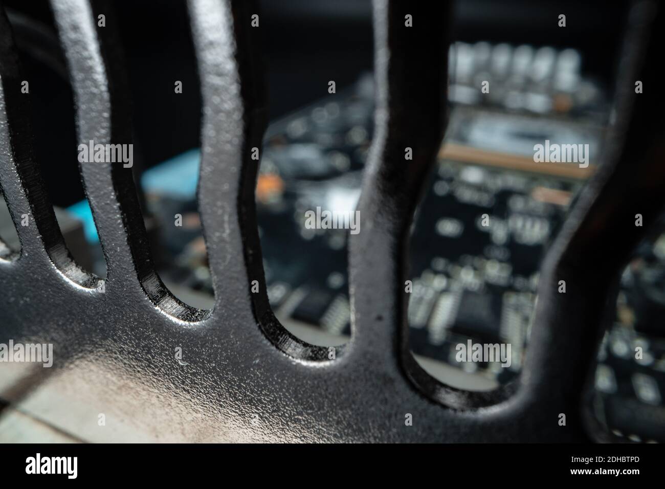 Lattice of computer cooling system macro photo Stock Photo - Alamy