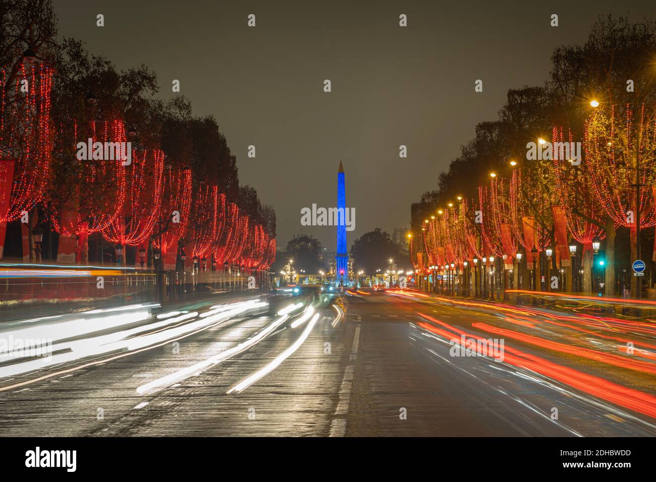 Elysees avenue concorde obelisk louvre hi-res stock photography and ...