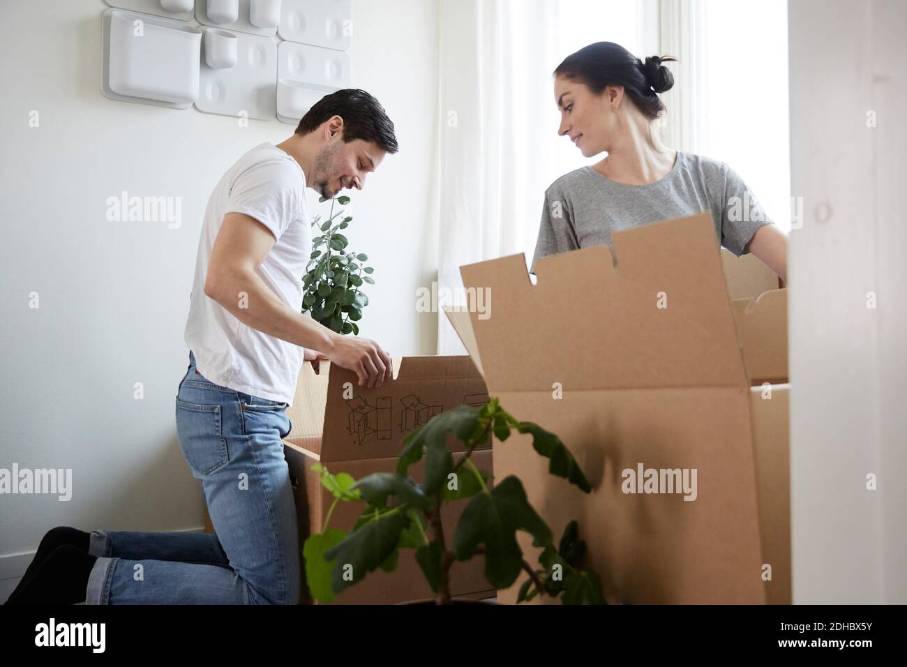 Couple in home boxes hi-res stock photography and images - Alamy