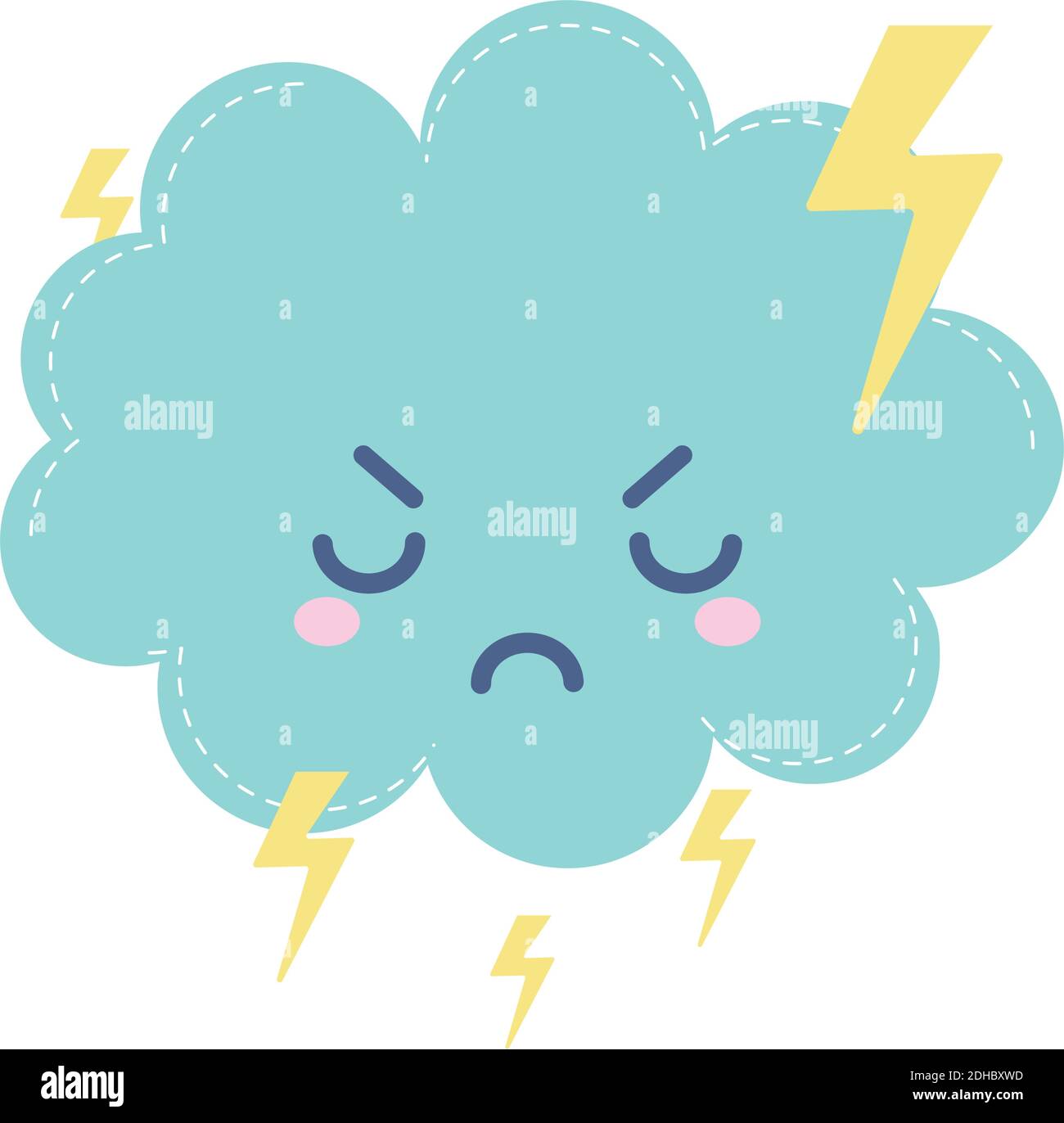 Angry storm cloud Stock Vector Images - Alamy