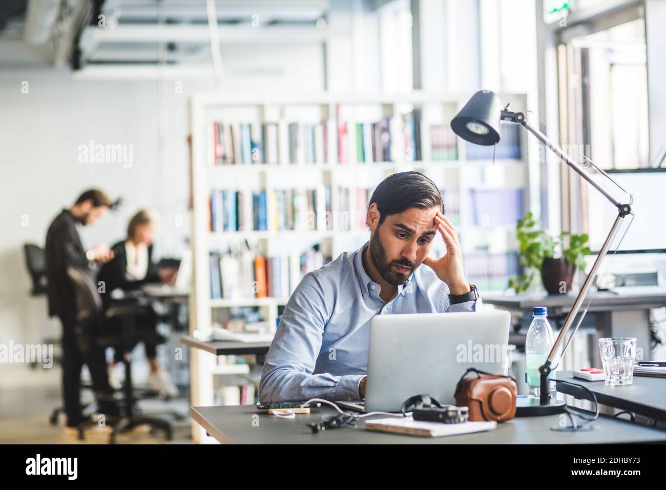 Tensed male hi-res stock photography and images - Alamy