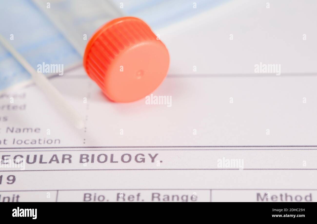 SARS COV-2 (covid-19) antigen detection test, transport vial with ...