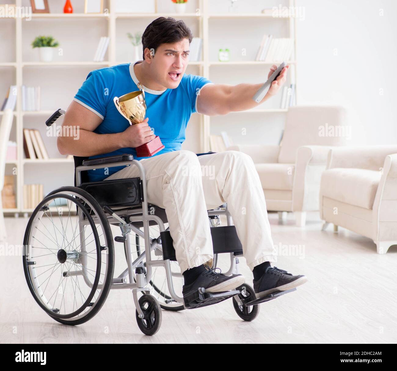 Disabled football fan hi-res stock photography and images - Alamy