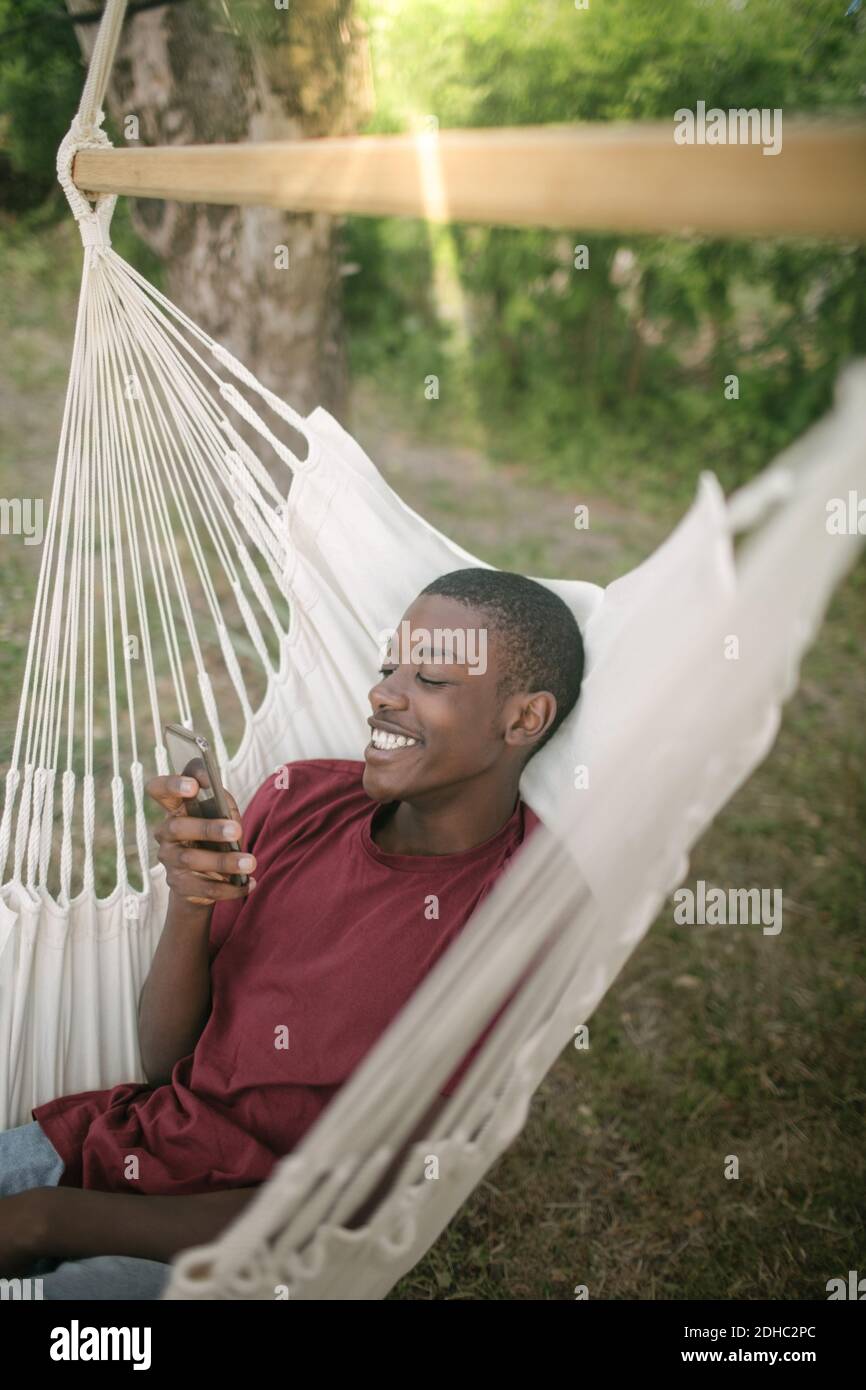 Relaxing boy hi-res stock photography and images - Alamy