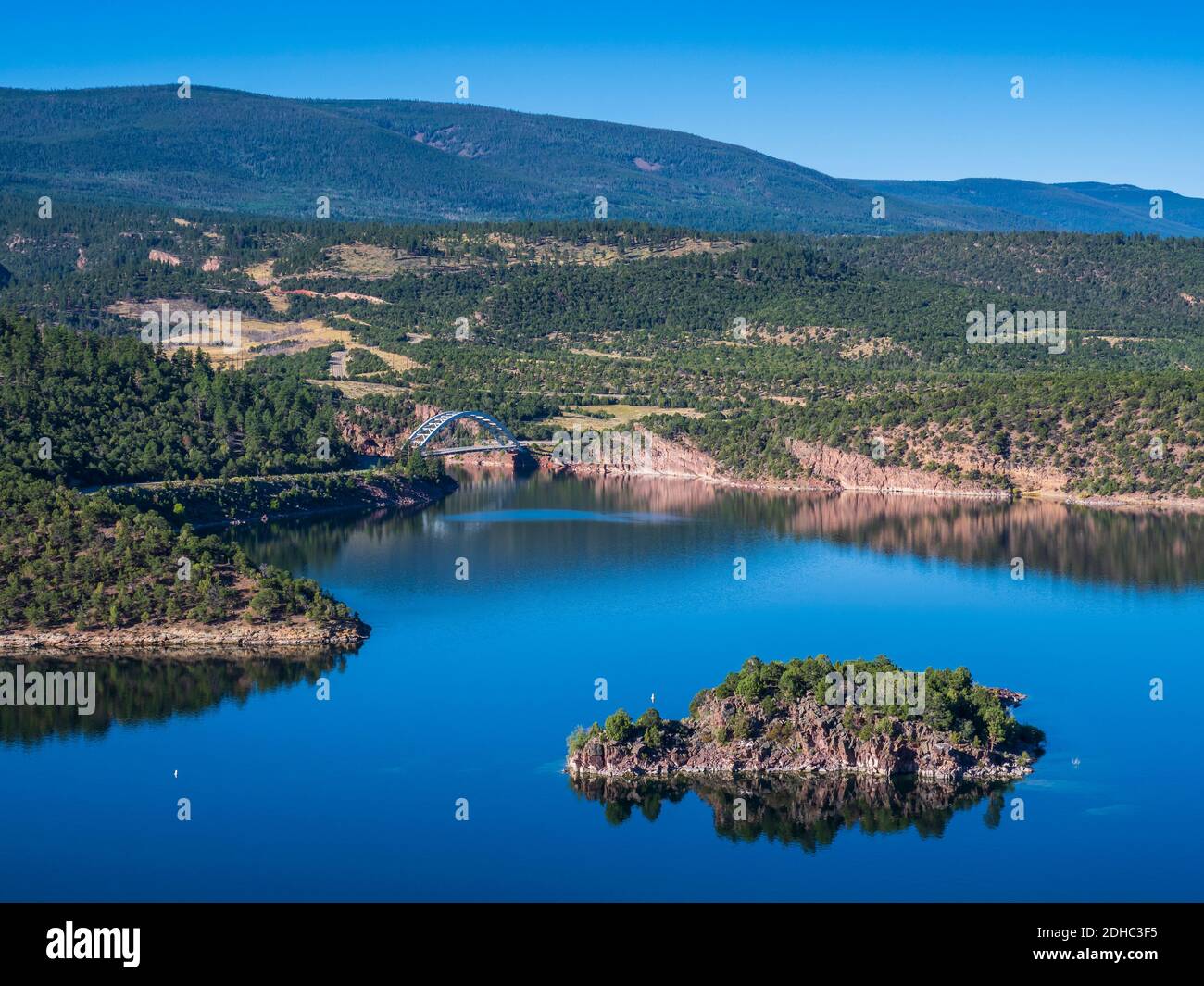 Cart Creek Bridge, Flaming Gorge National Recreation Area near Dutch ...