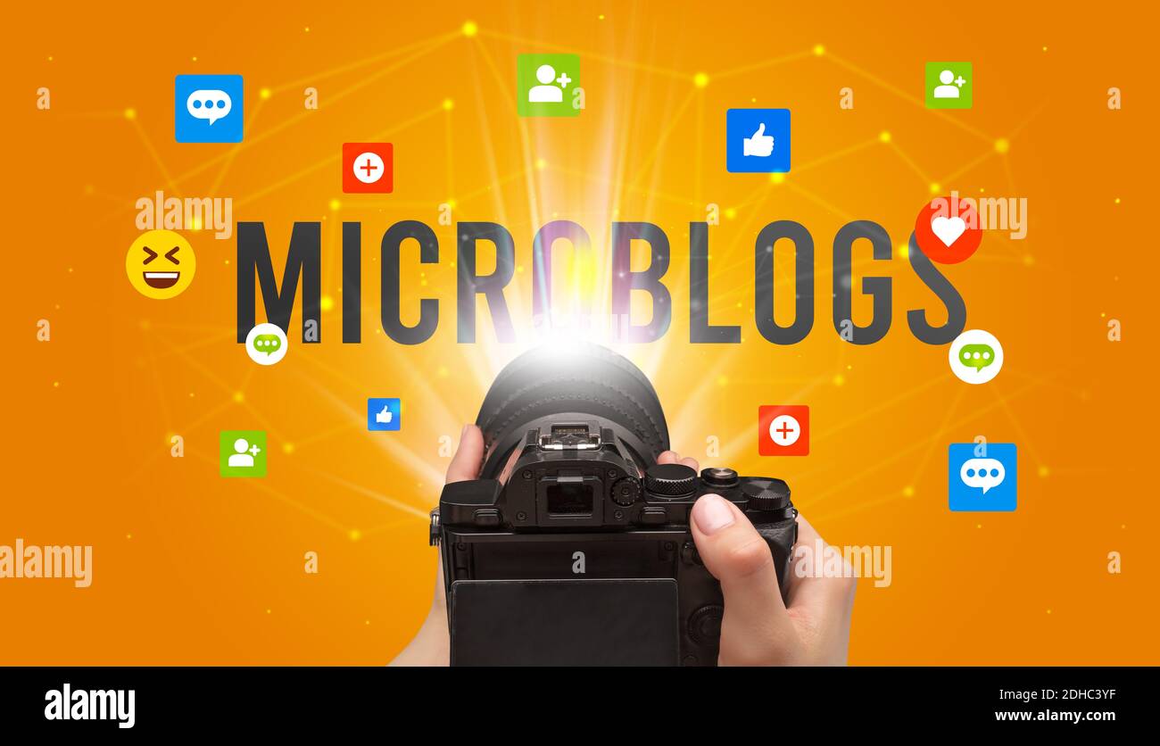 Using camera to capture social media content with MICROBLOGS ...