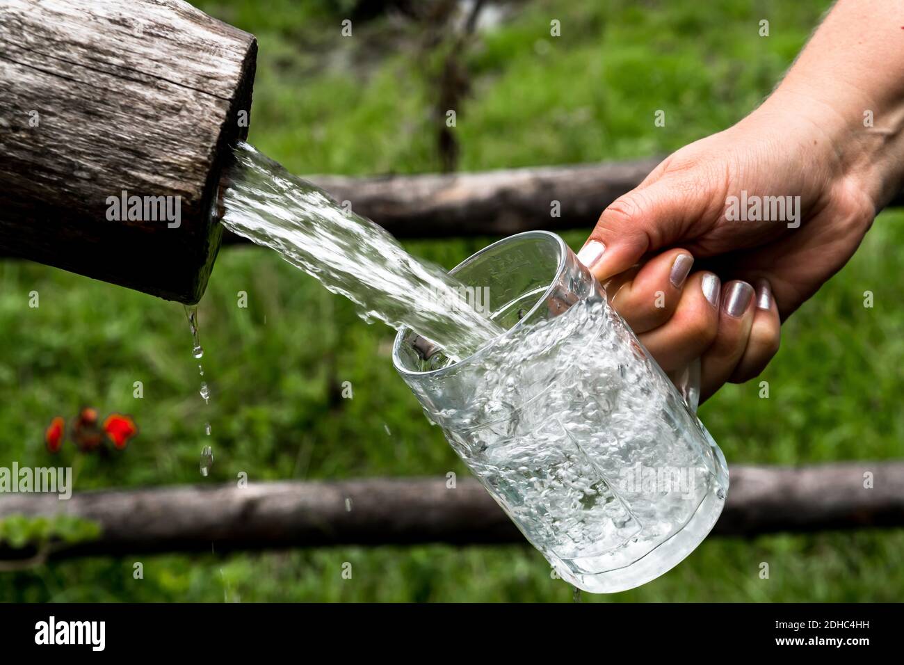 Transparent glass drinking mountain hi-res stock photography and images ...