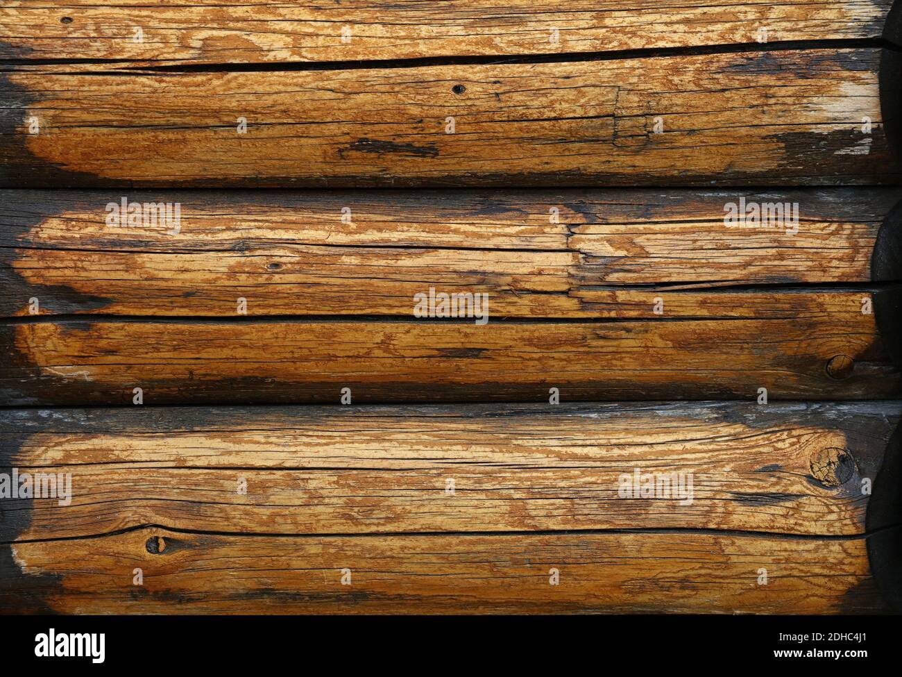 Close up background texture of weathered rustic antique vintage wooden ...