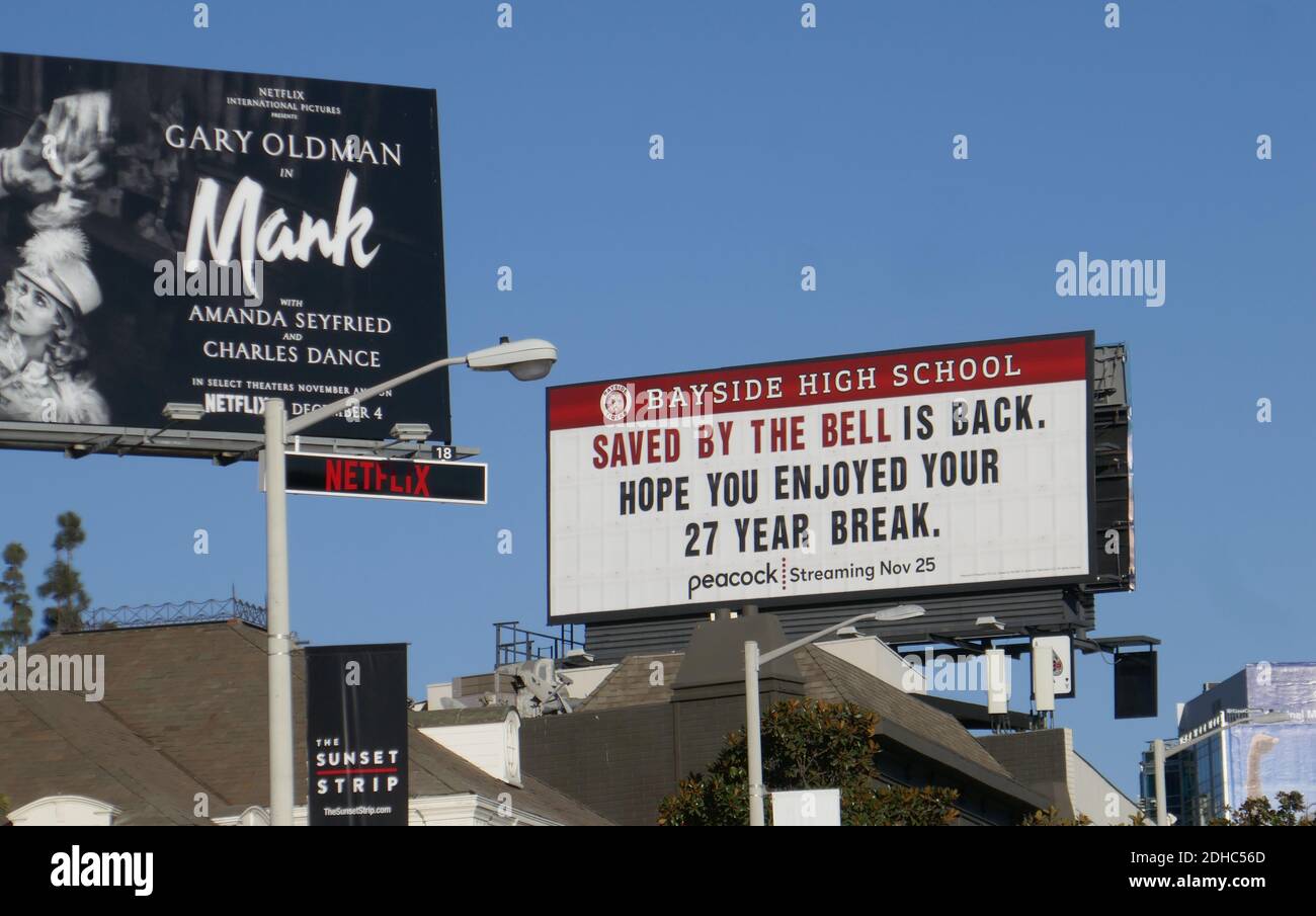 West Hollywood, California, USA 3rd December 2020 A general view of ...