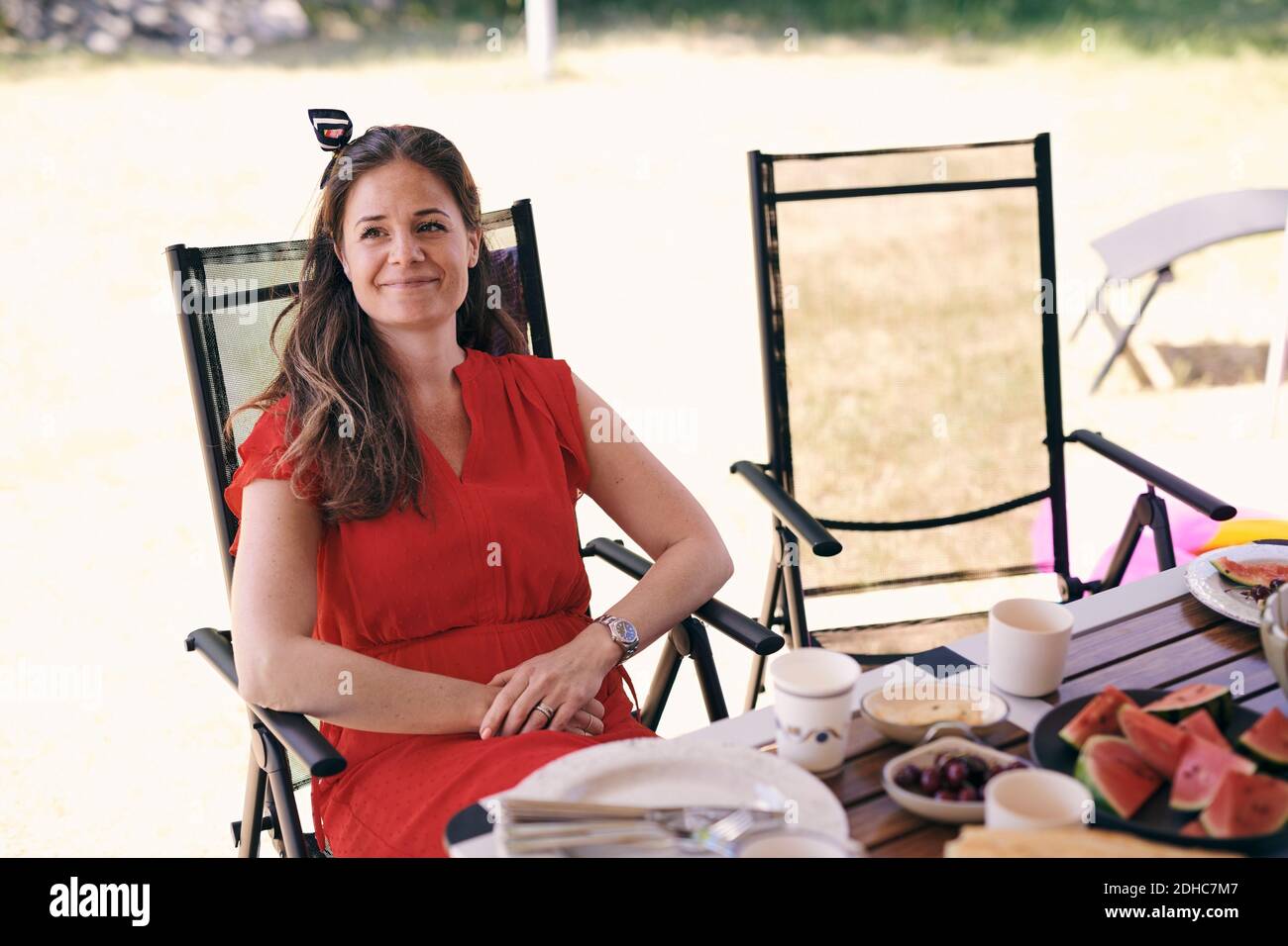 Folding table and chair hi-res stock photography and images - Alamy