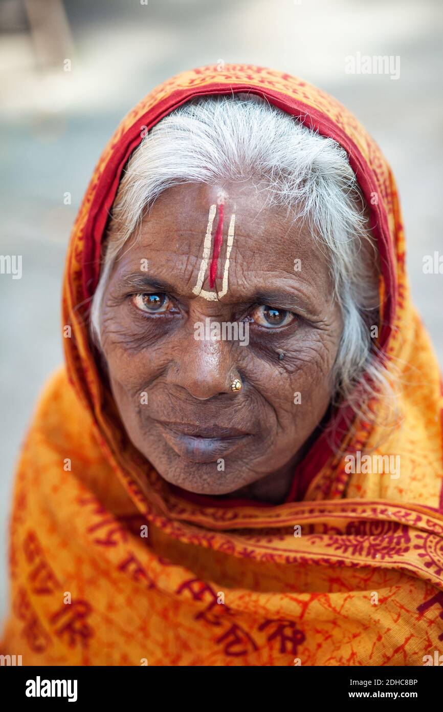 Old woman with piercing hi-res stock photography and images - Alamy