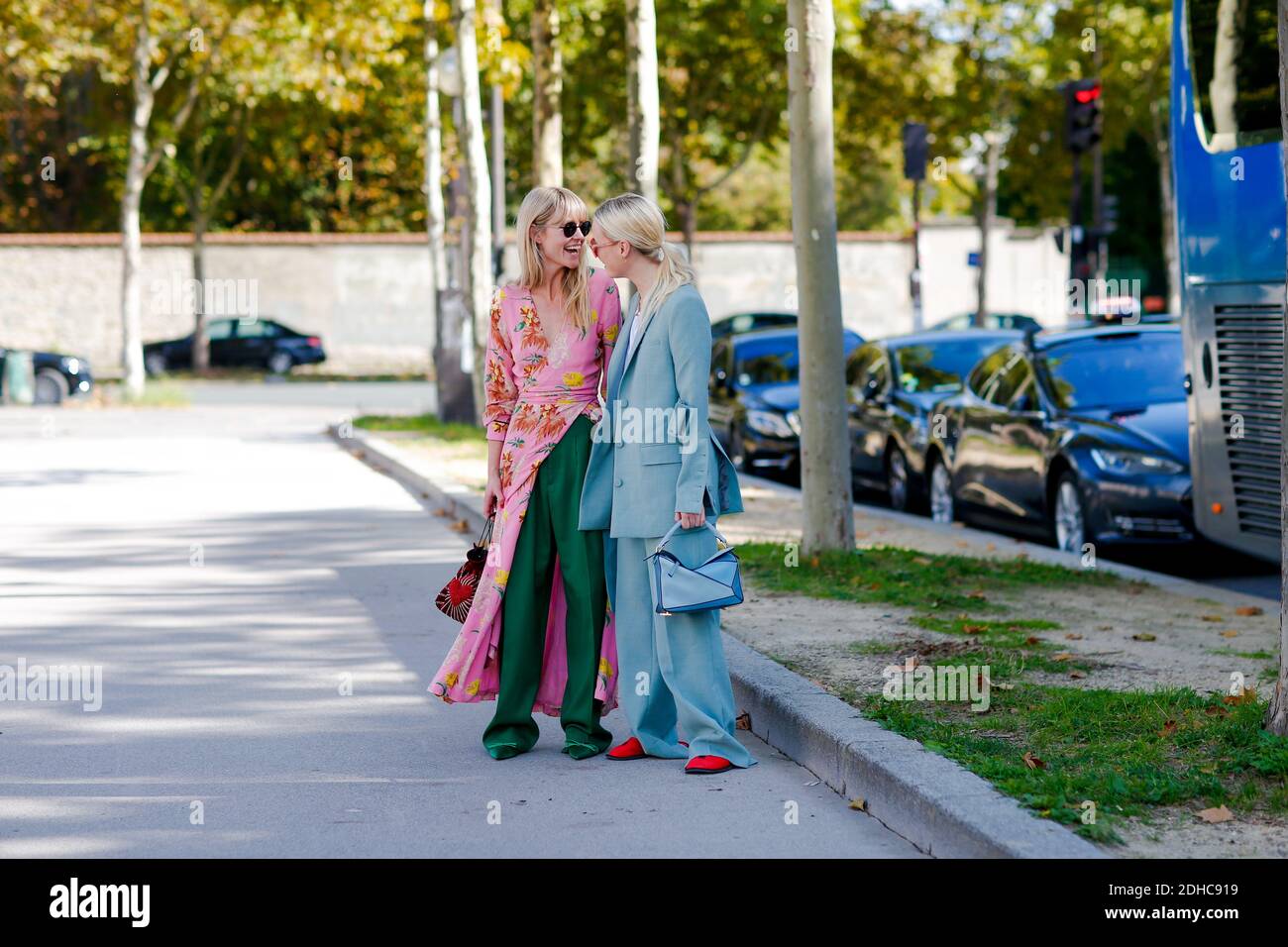 Street style, Jeanette Friis Madsen and Thora Valdimars arriving at ...