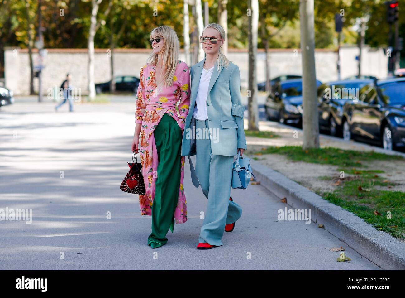 Street style, Jeanette Friis Madsen and Thora Valdimars arriving at ...