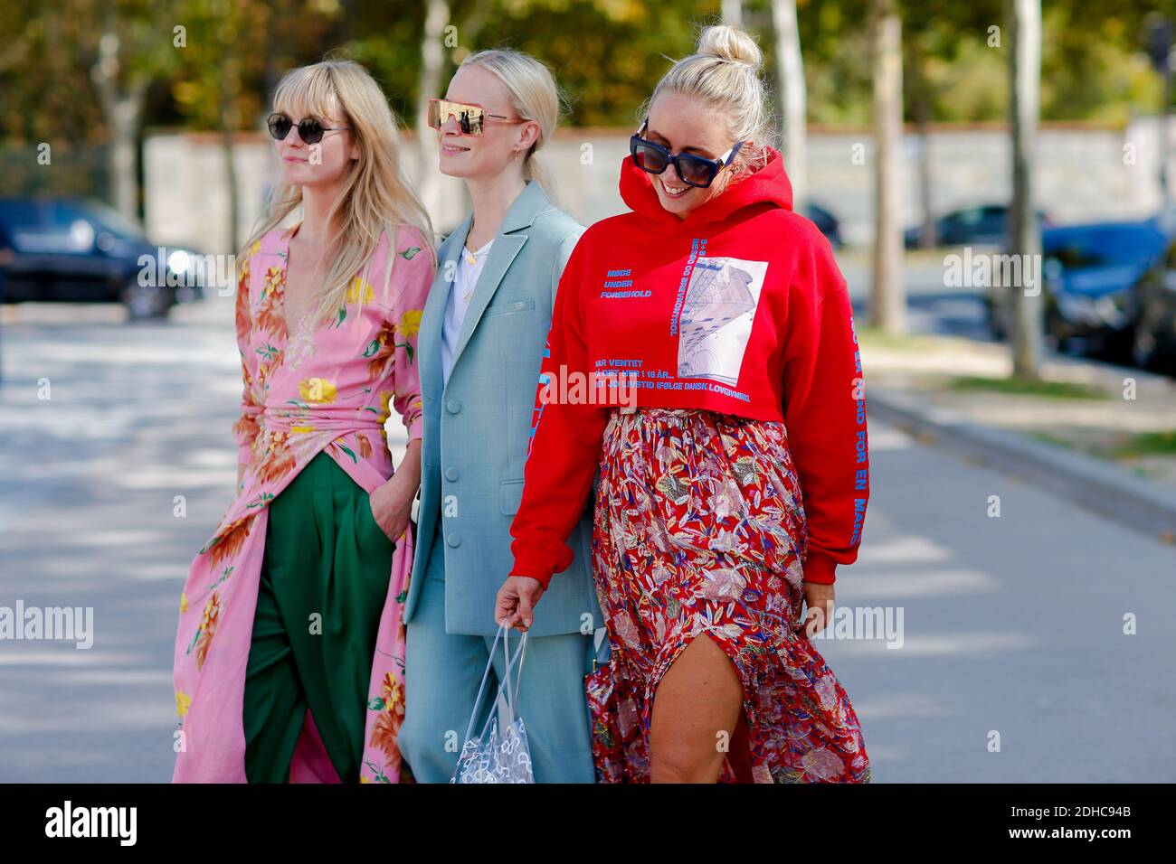 Jeanette Friis Madsen, Thora Valdimars and Charlotte Sandgren arriving ...