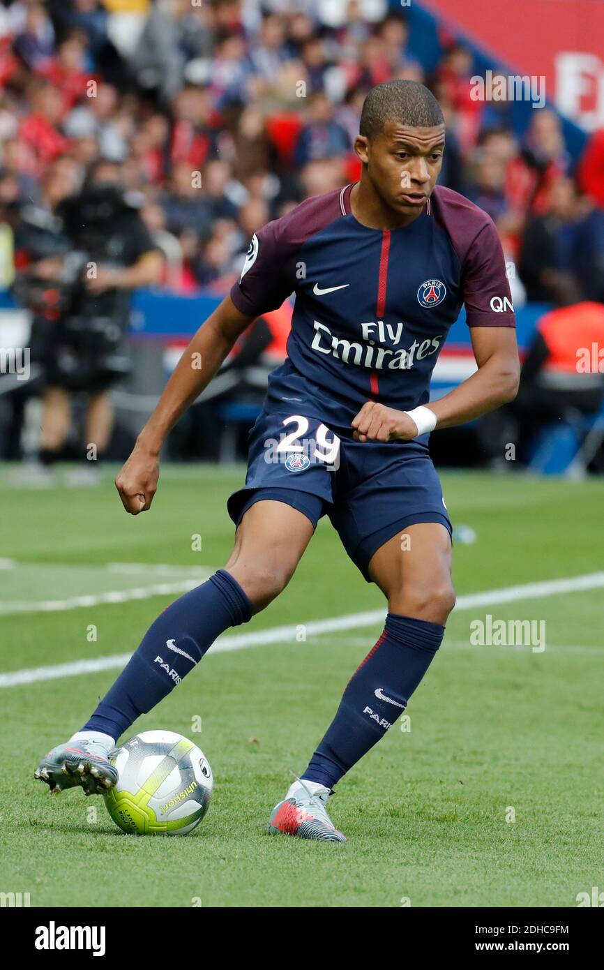 PSG's Kylian Mbappe during the French Ligue 1 football match Paris ...