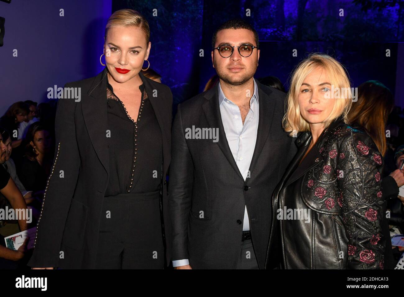 L-R : Abbie Cornish, Elie Saab Jr, Emmanuelle Beart attend Lebanese ...