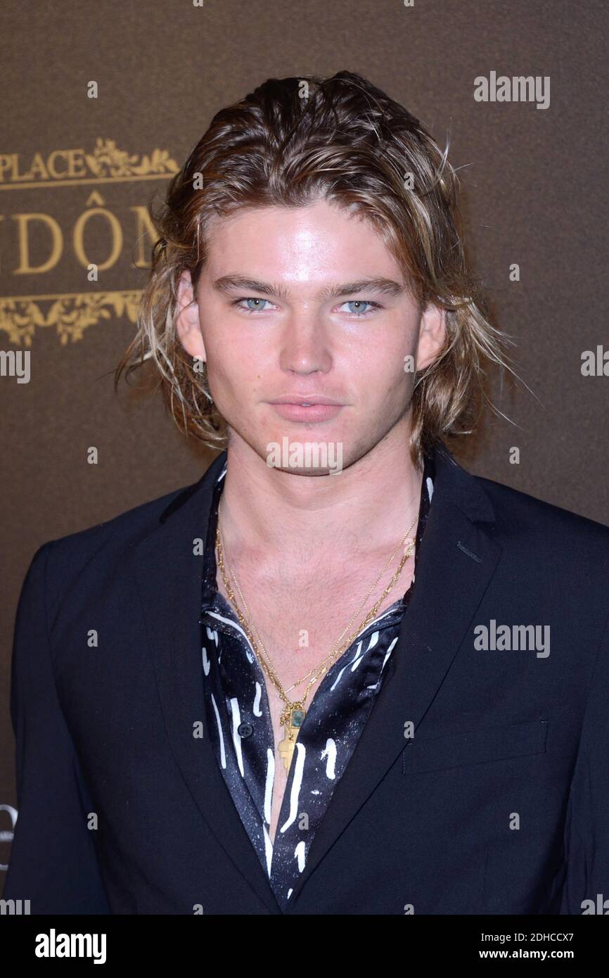Jordan Barrett attending the Vogue Party as part of Paris Fashion Week ...