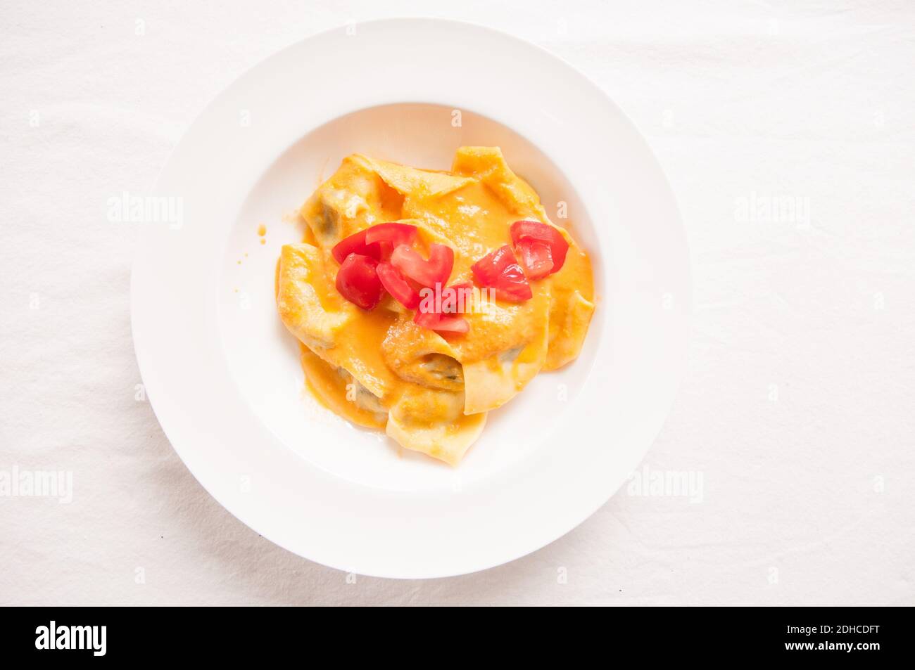 delicious stuffed mezzaluna pasta made from scratch with heirloom ...