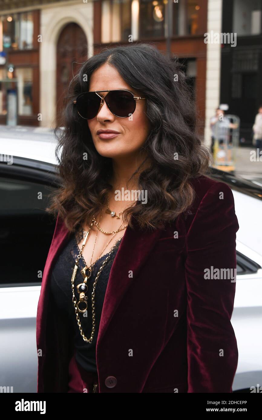 Actress Selma Hayek attends the Stella McCartney show as part of the ...
