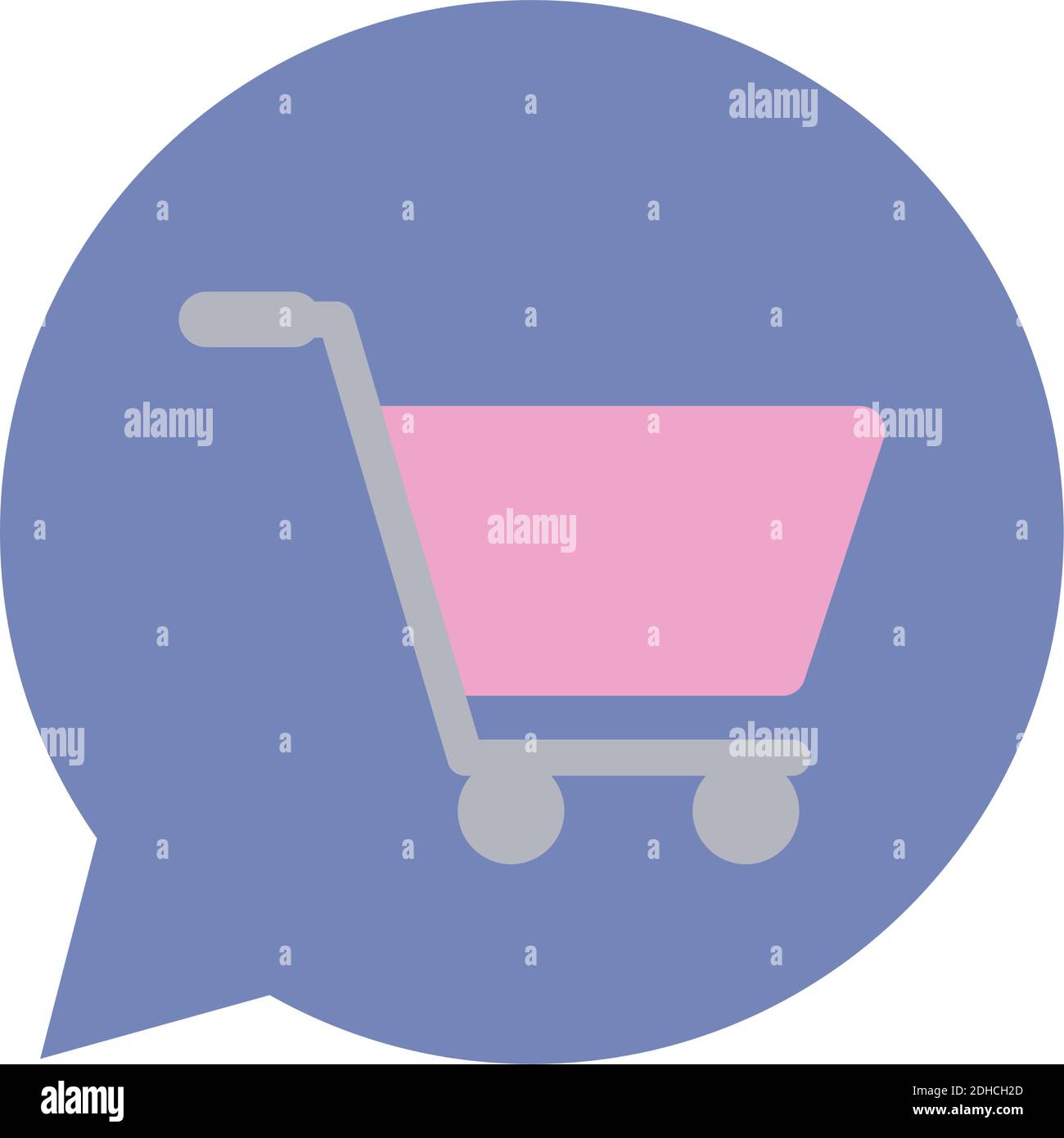 bubble with a shopping cart in it Stock Vector Image & Art - Alamy