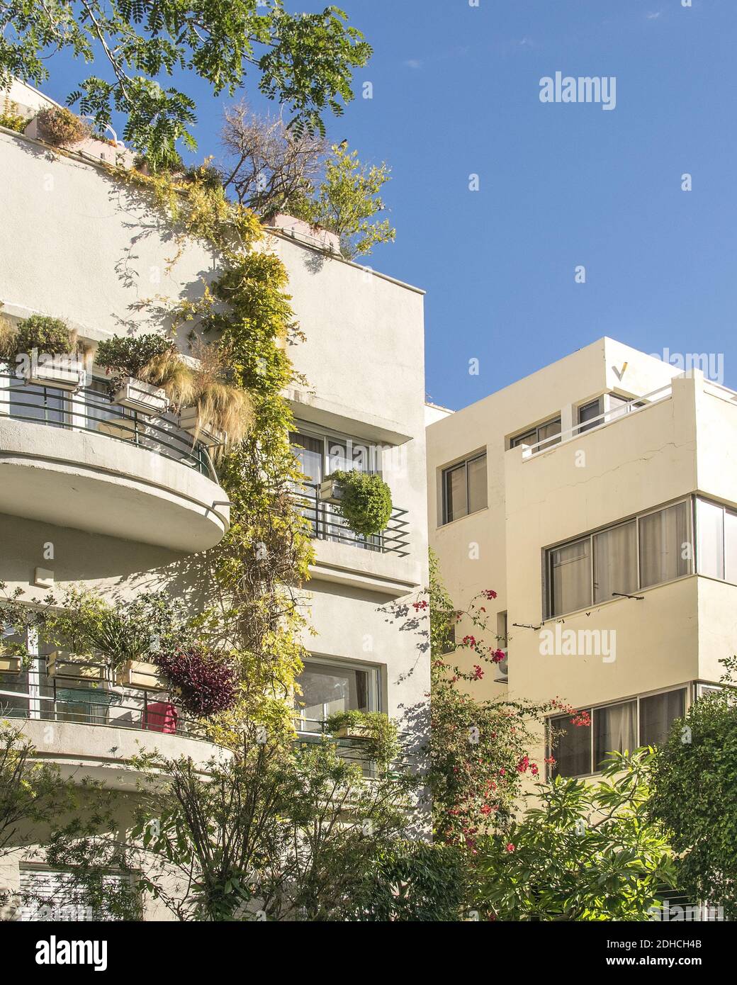 Bauhaus Style Building Exterior Stock Photo - Alamy