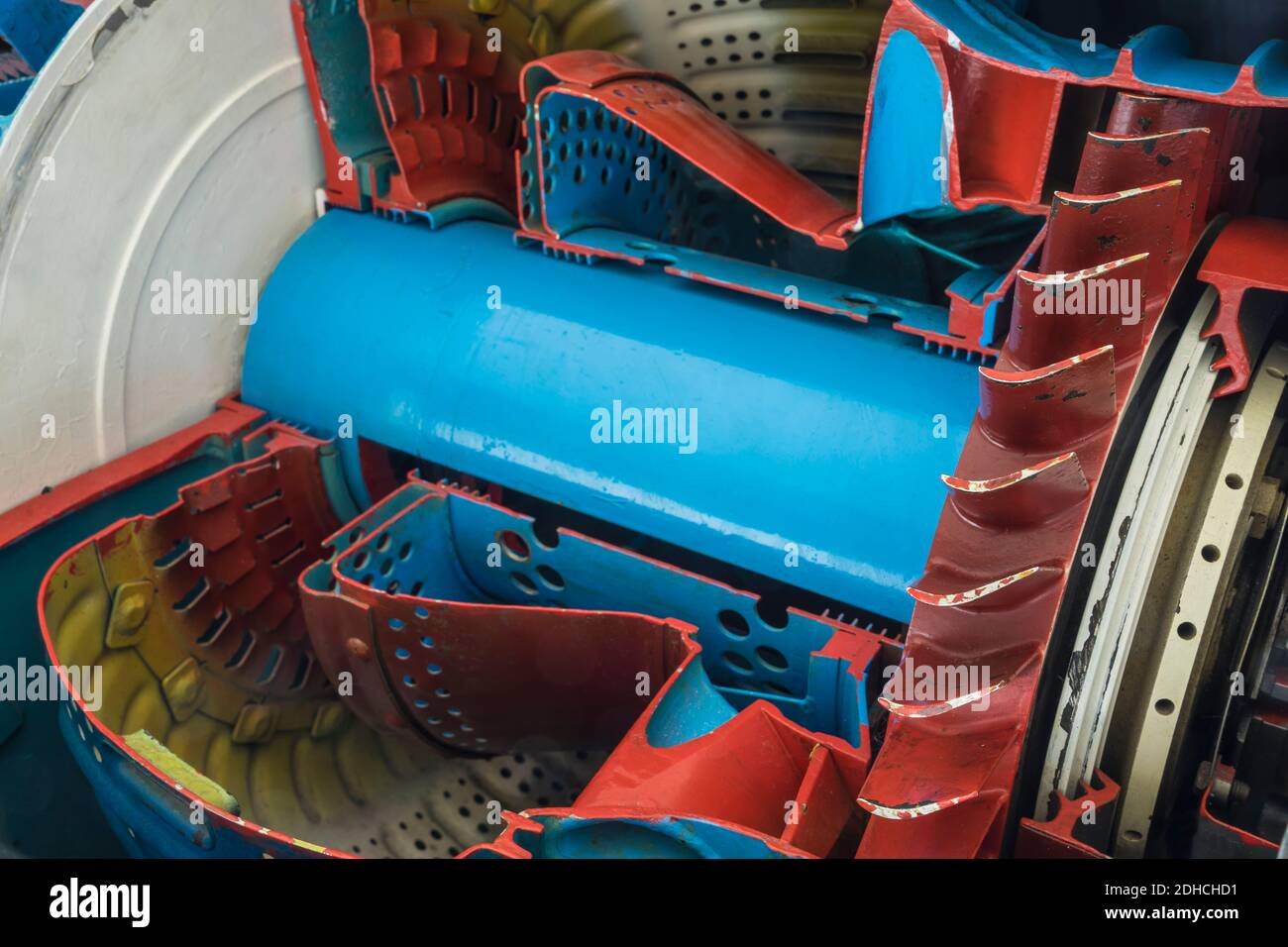 section model of an old jet engine Stock Photo - Alamy