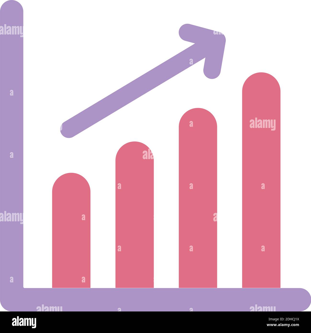 statistics increasing with a purple arrow Stock Vector Image & Art - Alamy