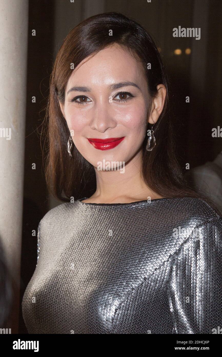Actress Celina Jade Arriving At Select Fashion Awards Au Musée Jacquemart Andre During Spring
