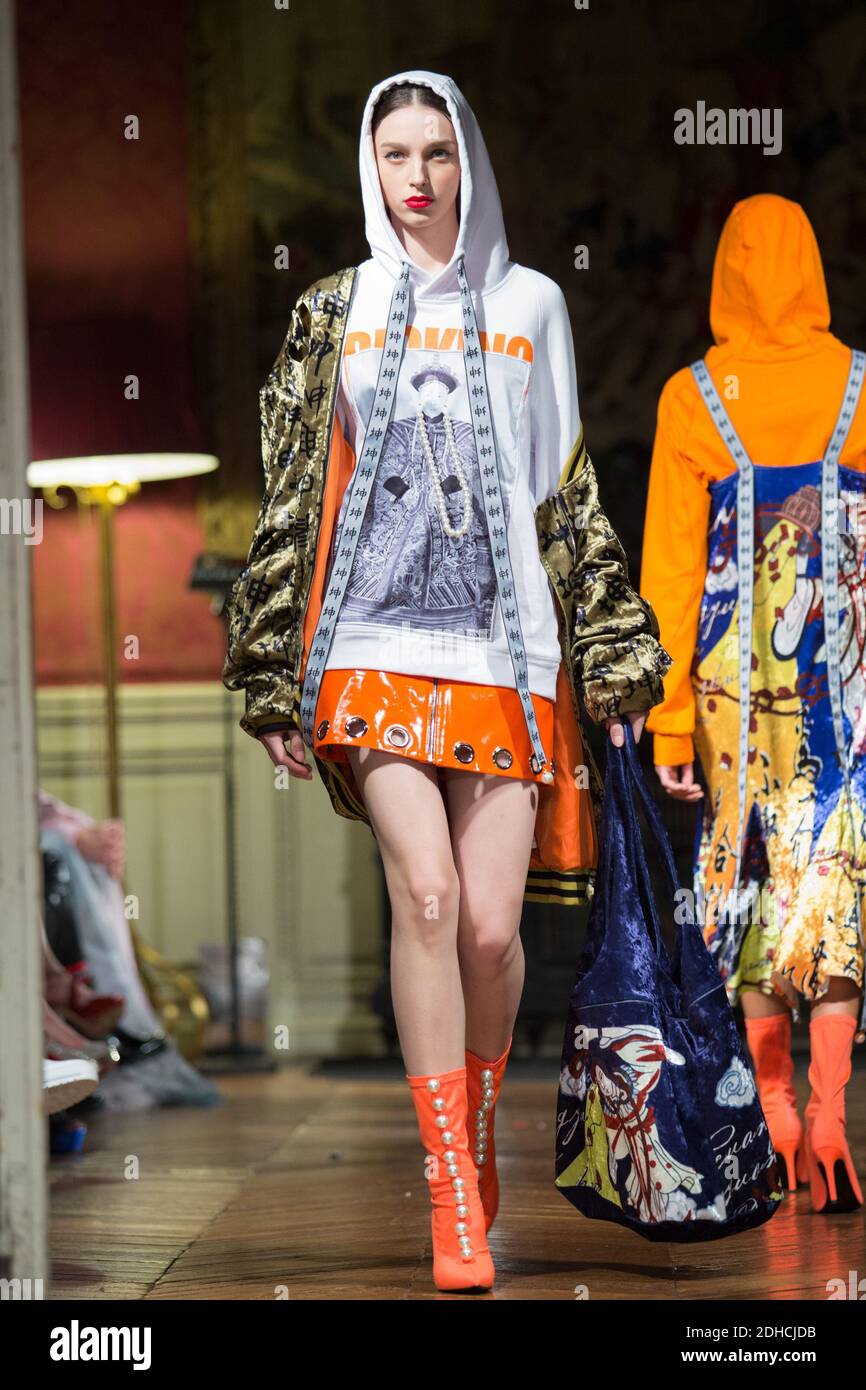Model walks on the runway during BIG-KING fashion show during Select ...