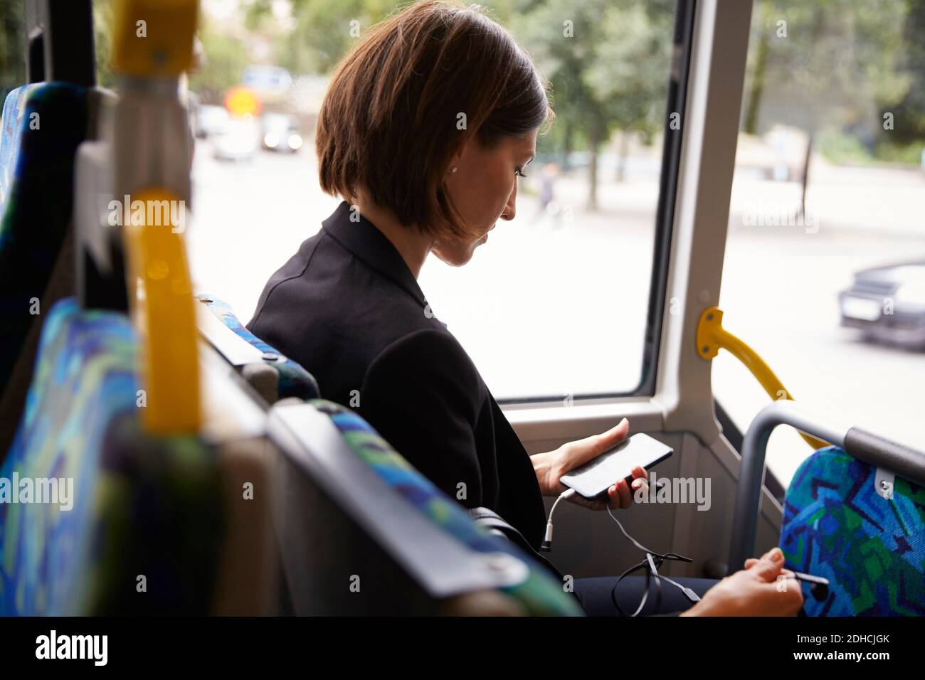 Interior bus interiors hi-res stock photography and images - Alamy