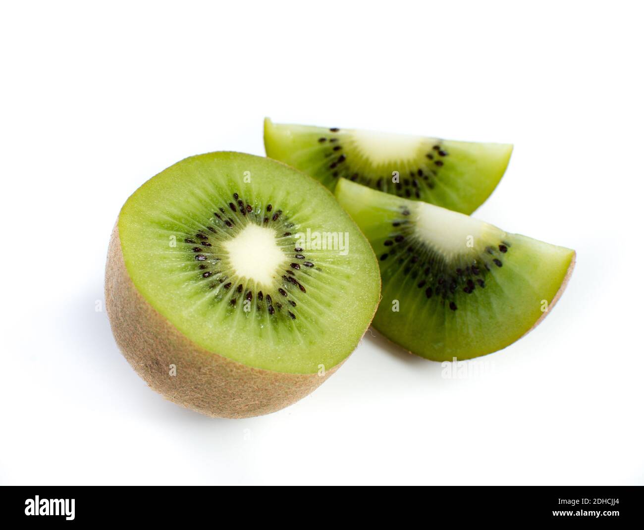 kiwi fruit and his sliced segments Stock Photo - Alamy