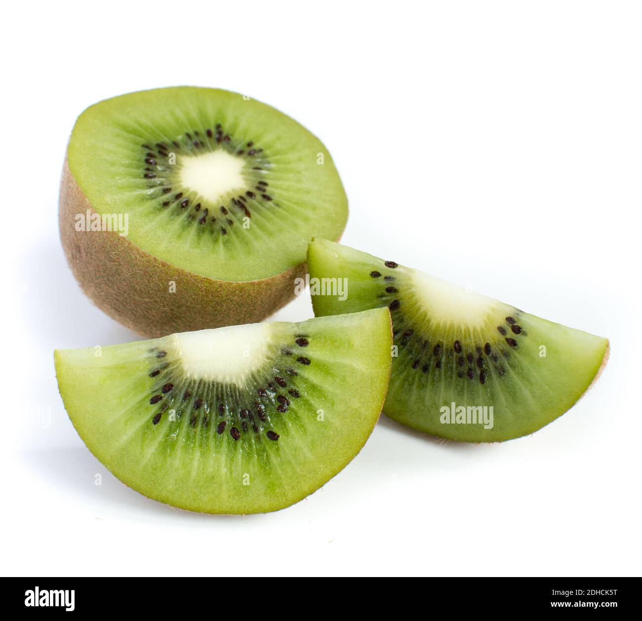kiwi fruit and his sliced segments Stock Photo - Alamy