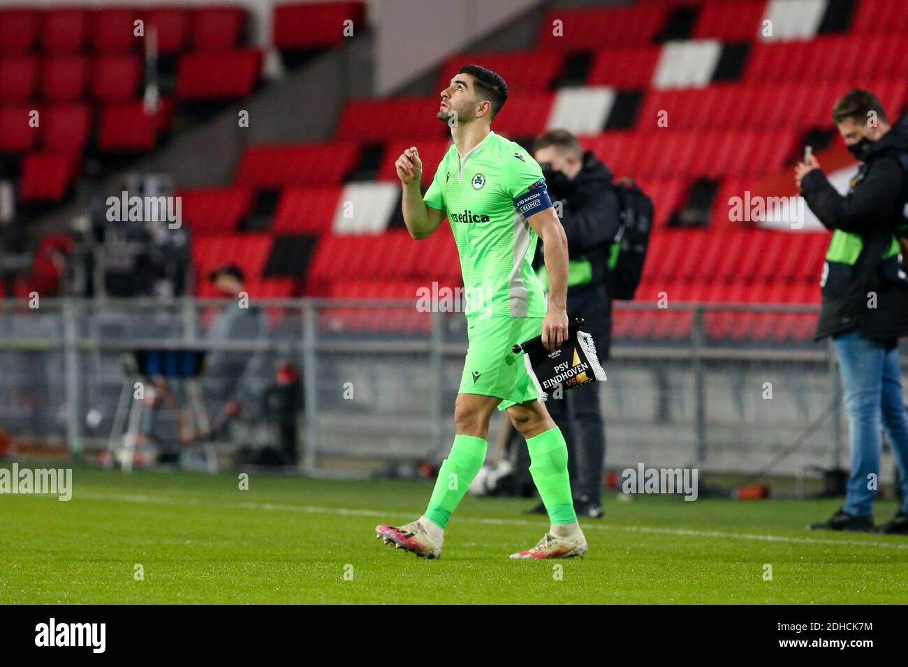 EINDHOVEN, NETHERLANDS - DECEMBER 10: Ioannis Kousoulos of Omonia ...