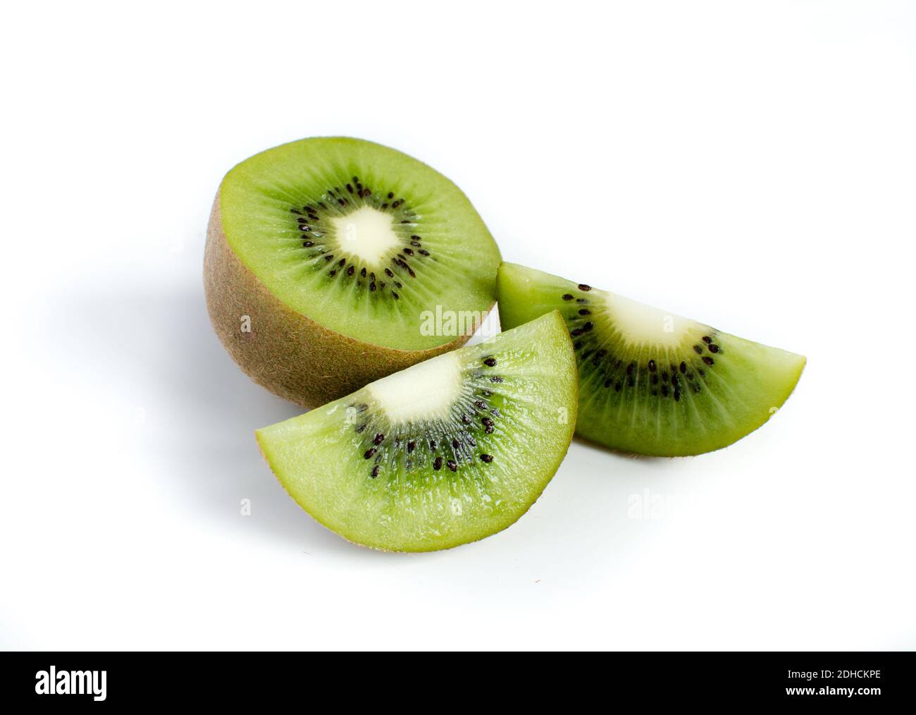 kiwi fruit and his sliced segments Stock Photo - Alamy