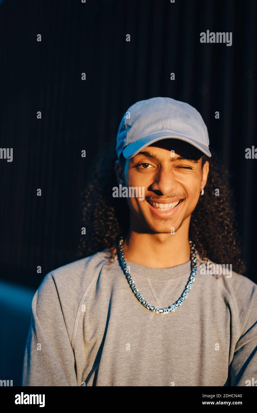 Winking man hi-res stock photography and images - Alamy