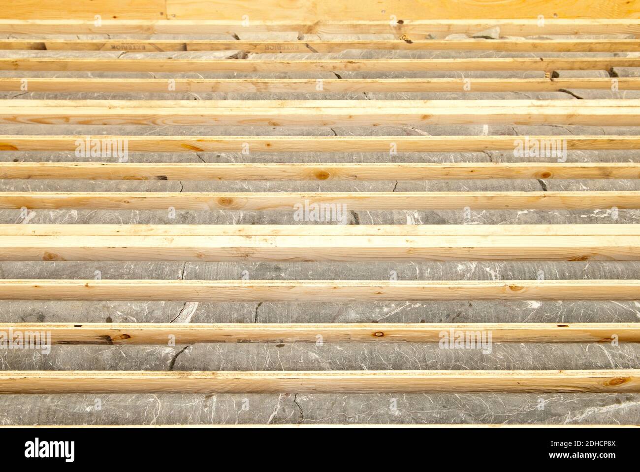 mining core samples from test drilling rigs Stock Photo - Alamy