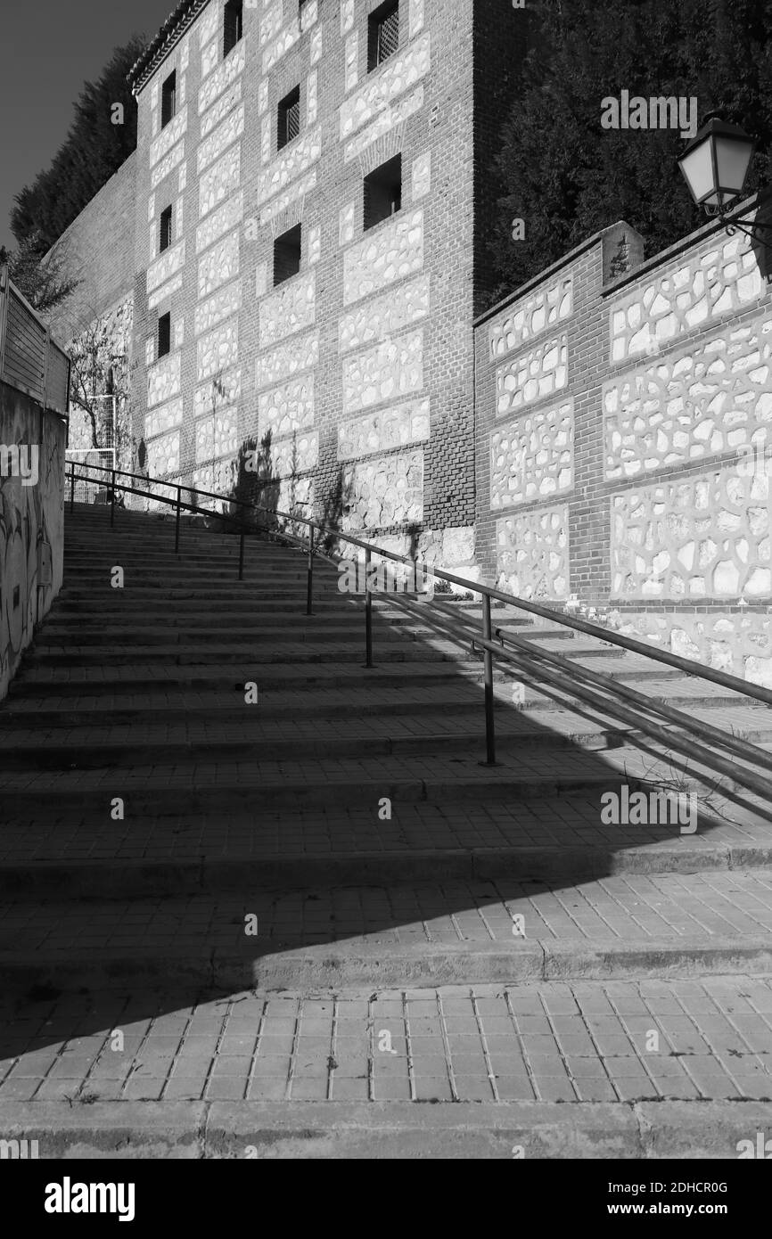 Sunny bright day city sun Black and White Stock Photos & Images - Alamy