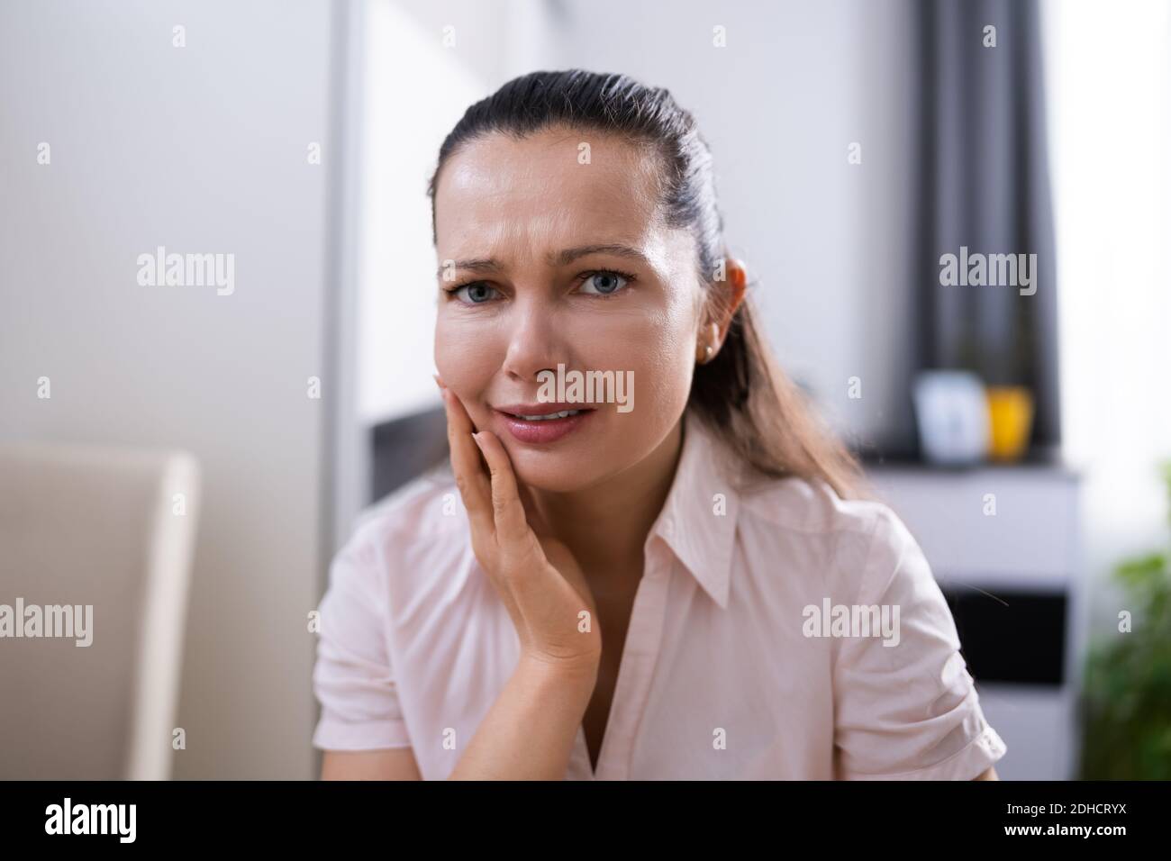 Sore Tooth Decay. Oral Health And Toothache Stock Photo - Alamy