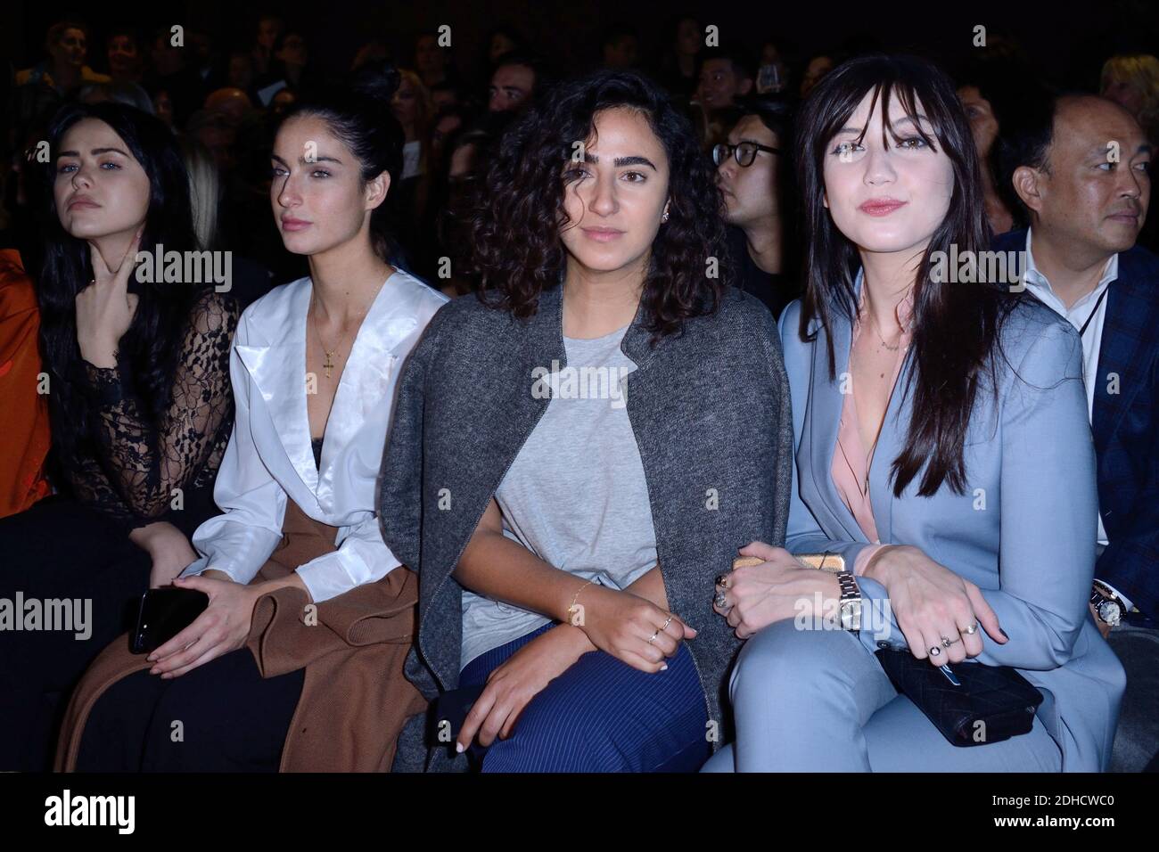 Kristina Bazan and Daisy Lowe attending the Paul and Joe Fashion Show ...