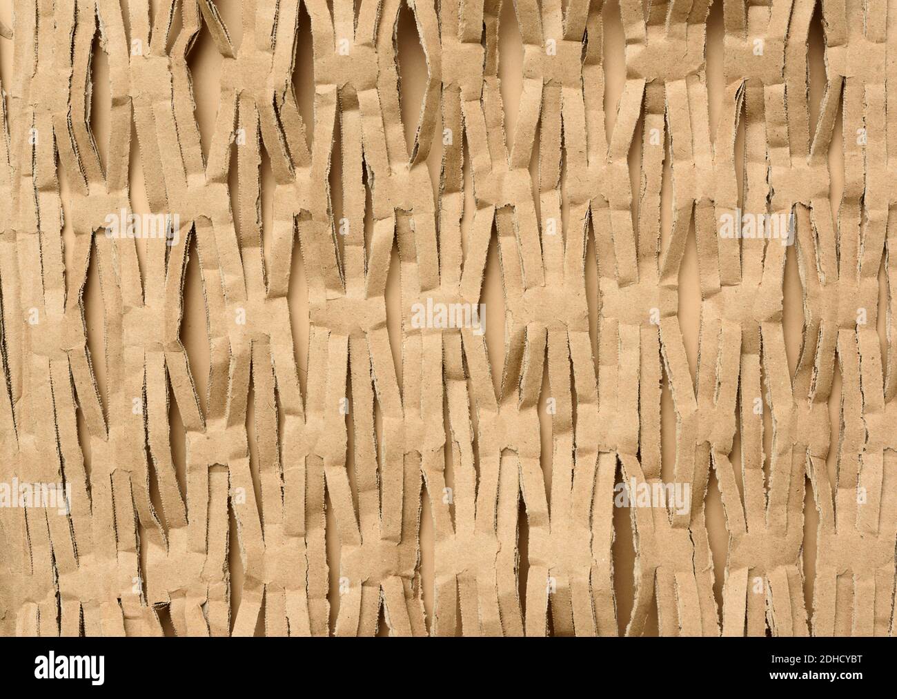 Texture of sliced brown kraft paper strips Stock Photo - Alamy