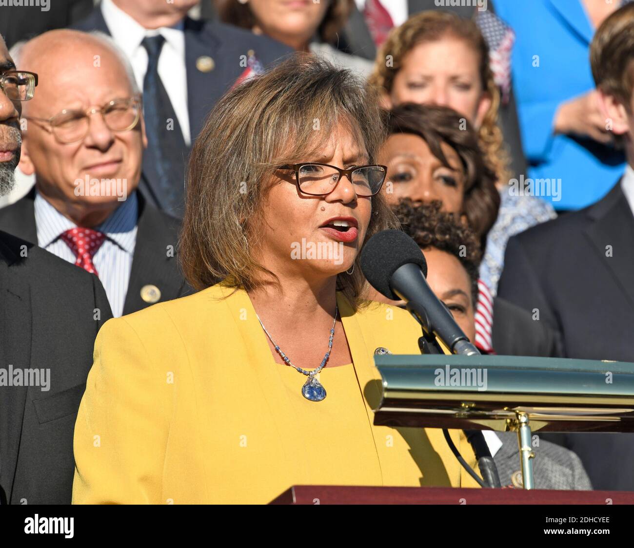 United States Representative Robin Kelly (Democrat of Illinois) makes ...