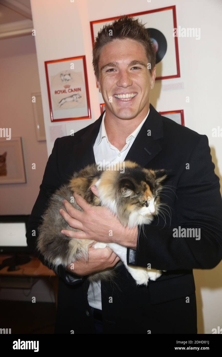 Bernard Le Roux lors de l'inauguration de l'espace ephemere de culture ...