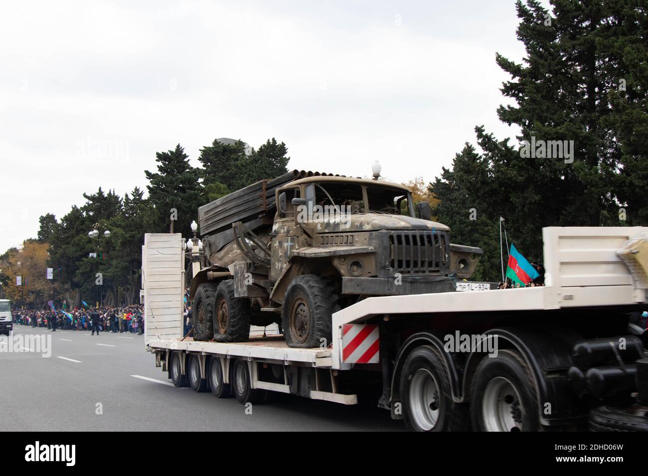 Multiple Rocket Launcher BM-21 Grad 122 mm. Destroyed by Azerbaijan ...