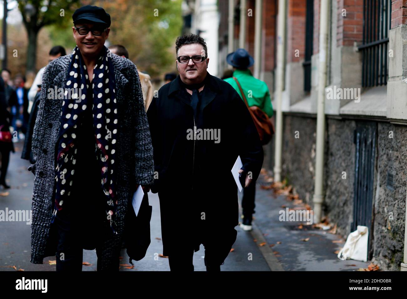 Street style, Alber Elbaz arriving at Valentino Spring-Summer 2018 show ...