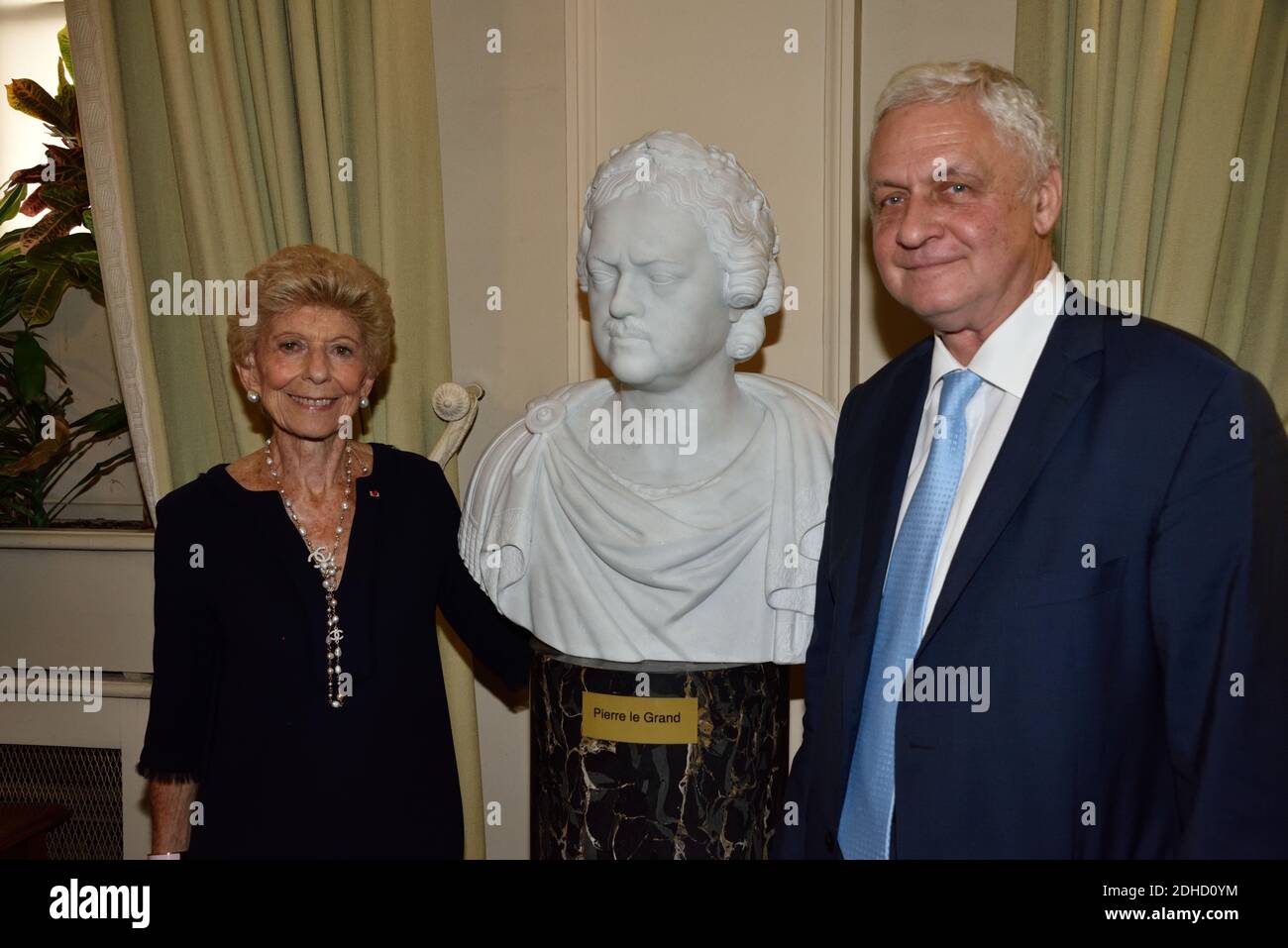 Alexandre Orlov, Helene Carrere d'Encausse attending the launch ...