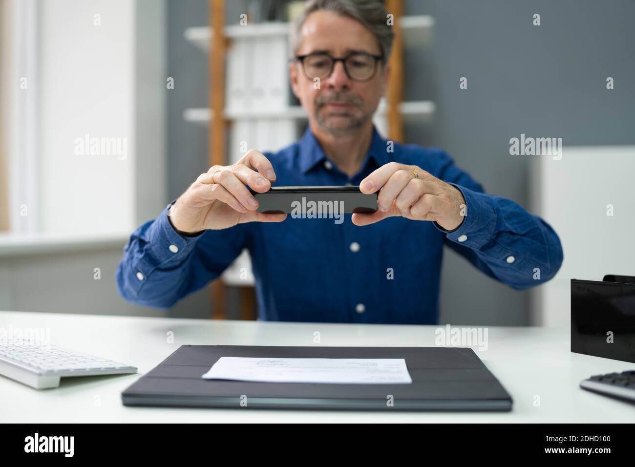 Remote Check Deposit Using Mobile Photo. Scanning Documents With Phone ...