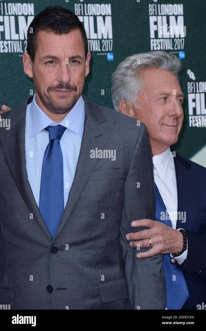 Adam Sandler and Dustin Hoffman attending The Meyerowitz Stories ...