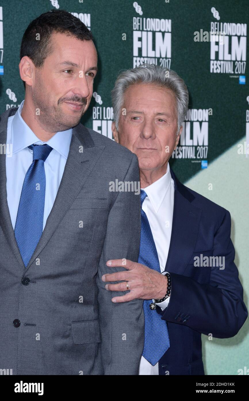 Adam Sandler and Dustin Hoffman attending The Meyerowitz Stories ...