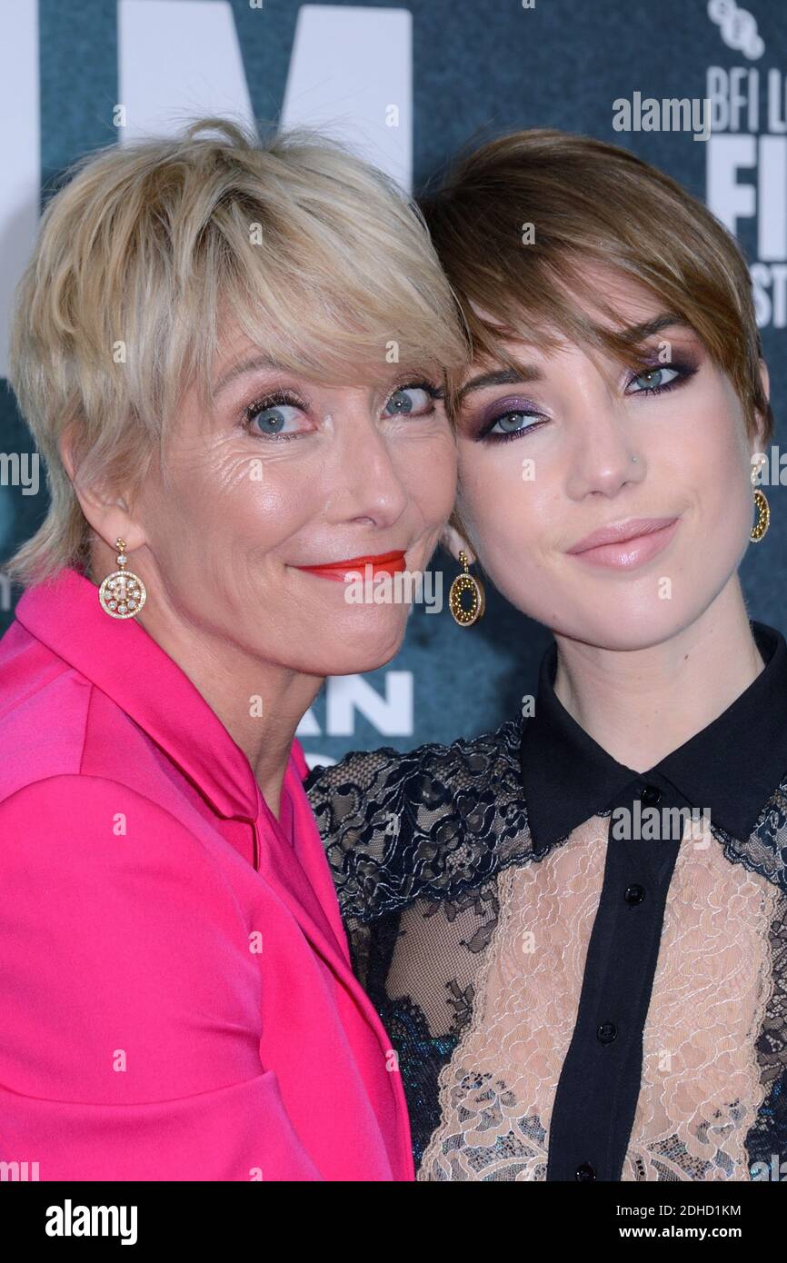 Emma Thompson and her daughter Gaia Romilly Wise attending The ...